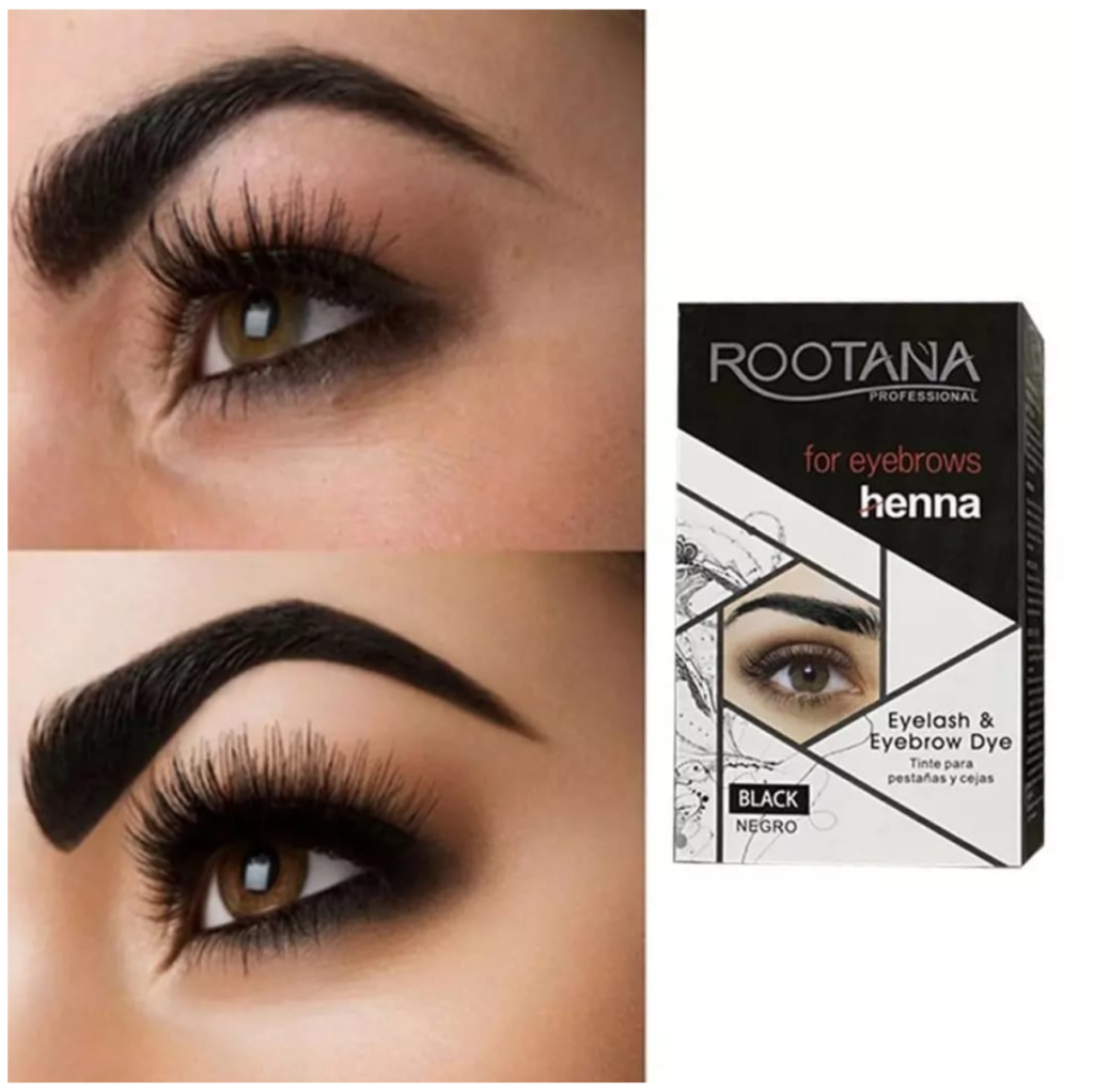 Henna para cejas Color Negro – Rootana – Distri Nails – Insumos para uñas