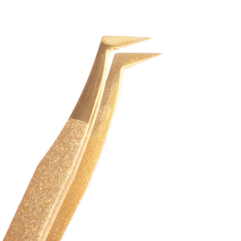 Pinza L para volumen lince 52CG-MG glitter gold – The lion beauty ...